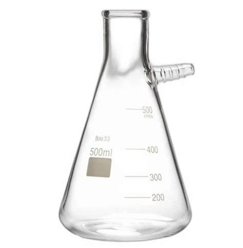 Borosilicate Or Borosil Conical Vacuum Filtration Flask Capacity Ml To Ml At