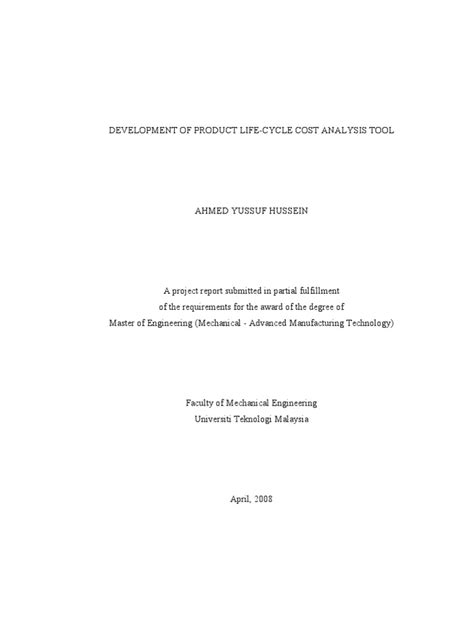 Lcca Analysis Pdf Life Cycle Assessment New Product Development
