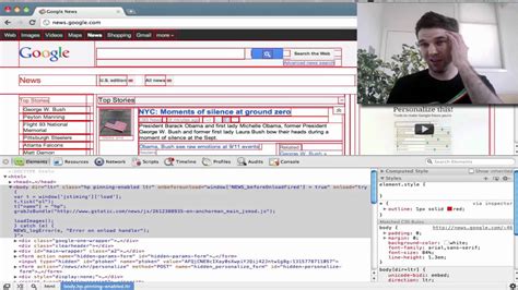 Outlined Dom Elements In The Chrome Dev Tools Youtube