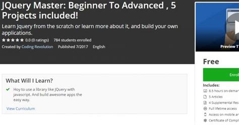 100 Off Jquery Master Beginner To Advanced 5 Projects Included