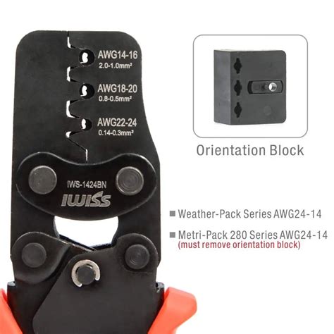 Iwiss Iws-1424bn Awg24-14 Crimping Delphi Weather Pack Metri-pack ...