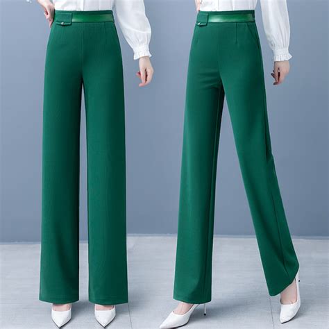 Badu Bg Дамски панталони с висока талия разкроен модел Badu Bg