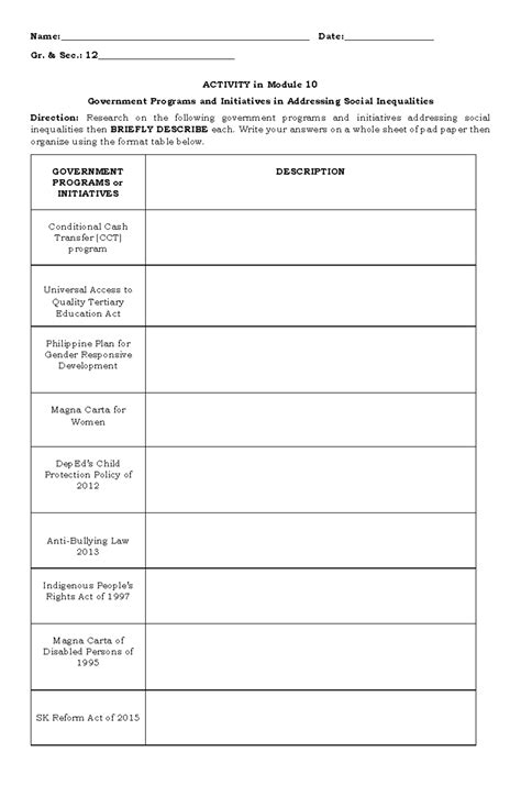 Module 10 Activity Name