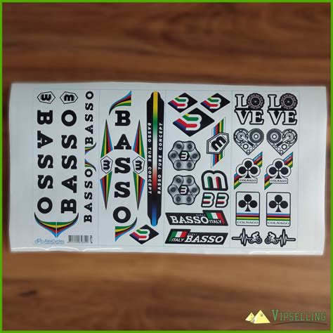Basso Yellow Rare Restoration Decals Stickers Campagnolo Many Colors