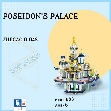 Zhegao™ 01048 Poseidons Palace Brick Set Kazi Block
