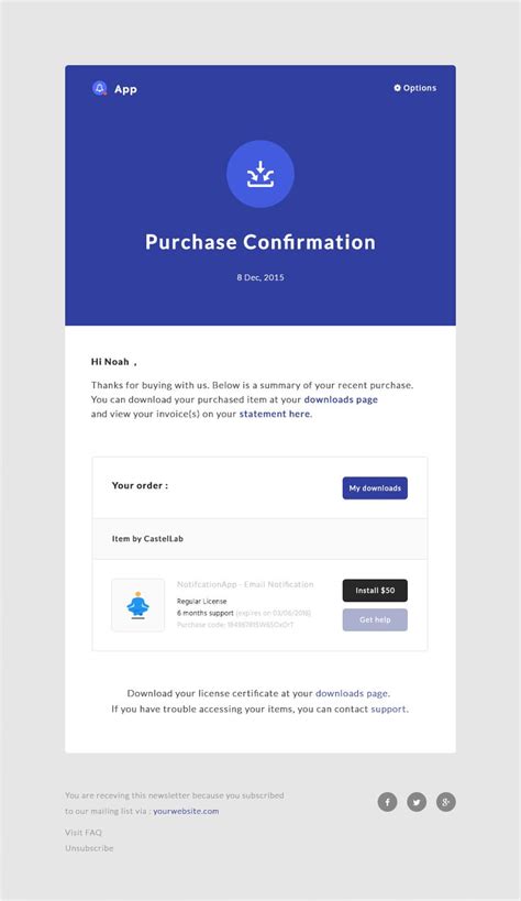 Notificationapp Responsive Notification Email Html Templates Email