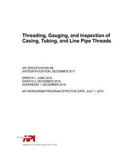 API Spec 5B PDF Engineer Documents Center API Spec 5B PDF Engineer Documents Center