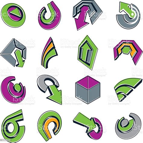 3 D 벡터 추상적임 형태 다른 비즈니스 아이콘 디자인 0명에 대한 스톡 벡터 아트 및 기타 이미지 0명 3차원 형태 기업 재무와 산업 Istock