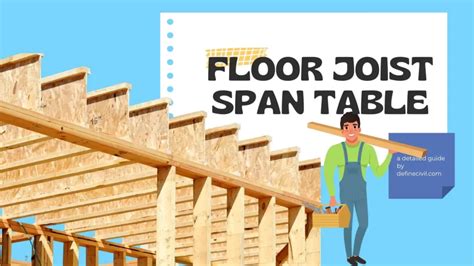 Floor Joist Span How Far Can You Span A 26 28 210 212 Definecivil
