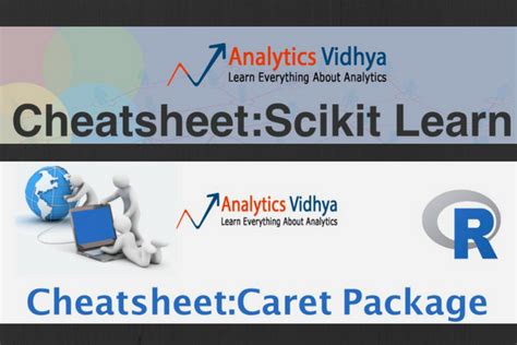Cheatsheet Scikit Learn And Caret Package For Python And R Respectively