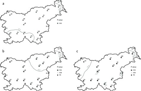 Spatial Distribution Of The Spearmans Rank Correlation Coefficient