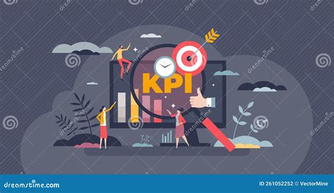 KPI Or Key Performance Indicator As Performance Measure Tiny Person