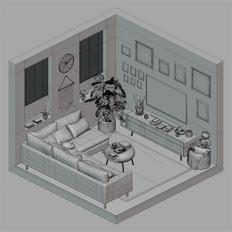 How To Draw Isometric Room