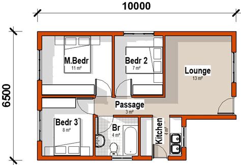 Small 3 Bedroom House Plans Floor Plan Friday 3 Bedro