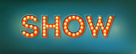 표시 합니다 빈티지 스타일 조명된 거리 로그인입니다 브로드 웨이 쇼 테마 조명 전구와 그런 지 파란색 배경에 텍스트의 디자인에