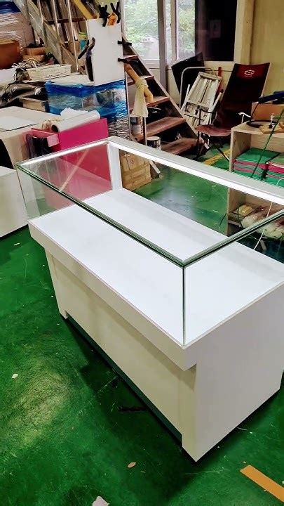 유리진열장 쇼케이스 제작중 인테리어 시트지 필름 마감 Youtube