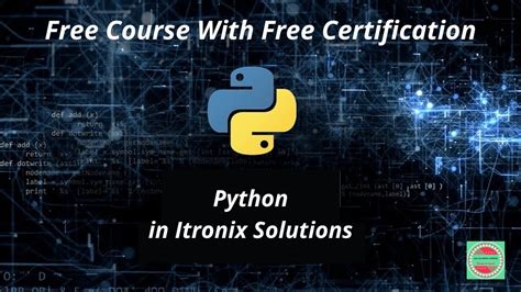 getting started with python free course itronix solutions youtube