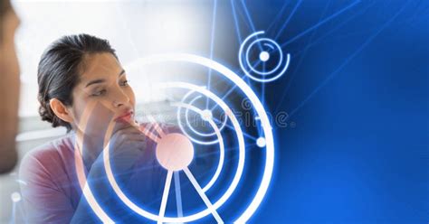 Composition Of Diverse Business Team In Meeting Over Interface With