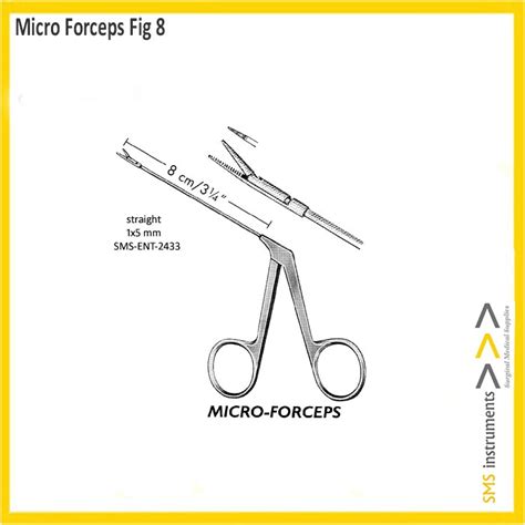 Micro Forceps Otology Ent Surgical Nazmed Sms Instruments