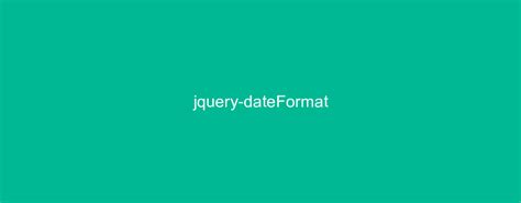 Jquery DateFormat