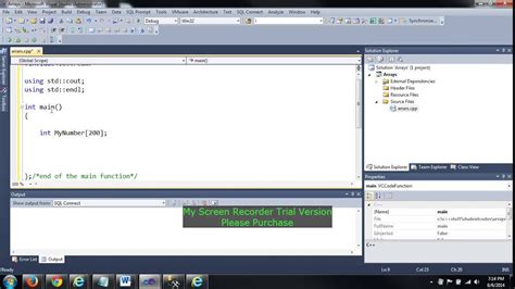 How To Create One Dimensional Array Demo C Youtube