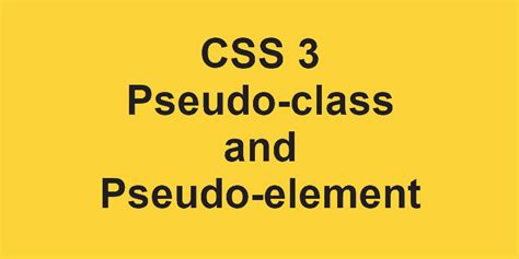Difference Between A Pseudo Class And A Pseudo Element Crack Interview