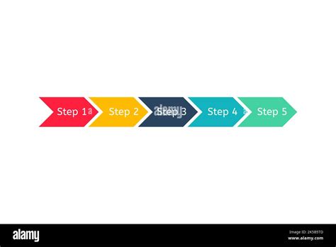 Infographic Elements Diagram Progress Bar Flat Vector Process