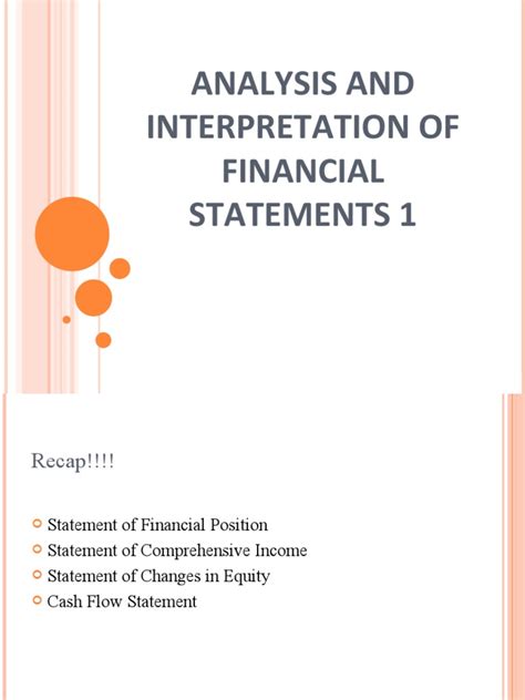 Financial Statement Analysis 1 Pdf Balance Sheet Equity Finance