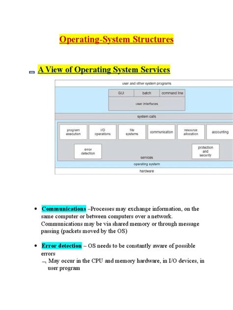 Operating System Structures Pdf Operating System Graphical User Interfaces