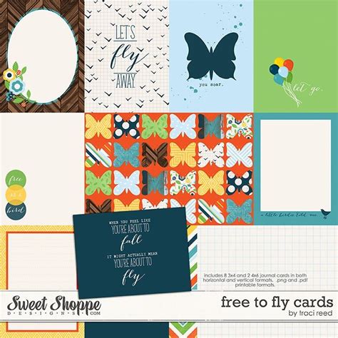 Free To Fly Journal Cards By Krystal Hartley And Traci Reed