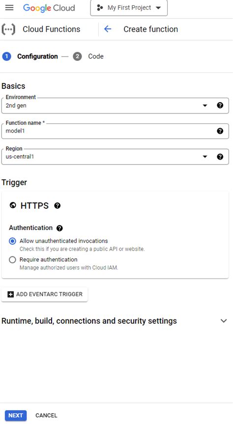 Model Deployment With Google Cloud Functions