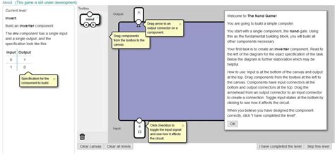 Nand Game Construye Un CPU En Tu Navegador