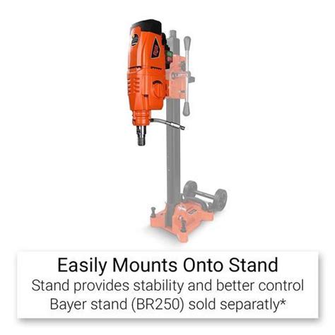 Bayer Baycr250 3000w 250mm 2 Speed Core Drill With Rig Stand