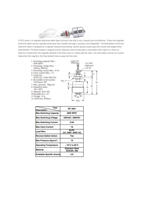 Stainless Steel Float Switches Dorite Solar