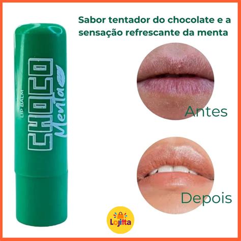 Lip Balm Hidratante Refrescante Chocomenta Mia Make Shopee Brasil