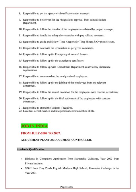 DOCUMENT CONTROLLER DOC Civil Engineering Industry Industries