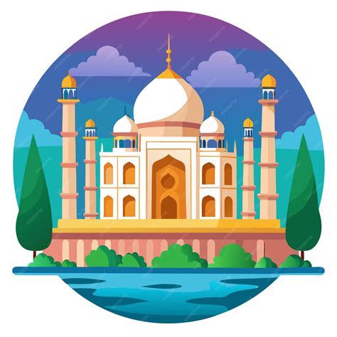 Taj Mahal Clipart Vector Art And Illustration Premium Ai Generated Vector