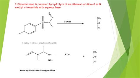 Synthetic Reagents And Its Application Diazomethane Pptx