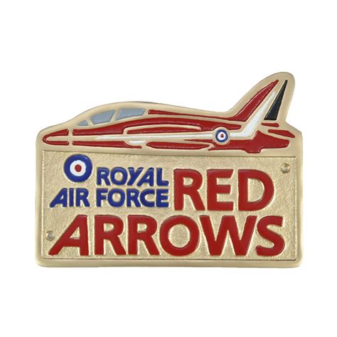 Cast Metal Sign Royal Air Force Red Arows Plaque