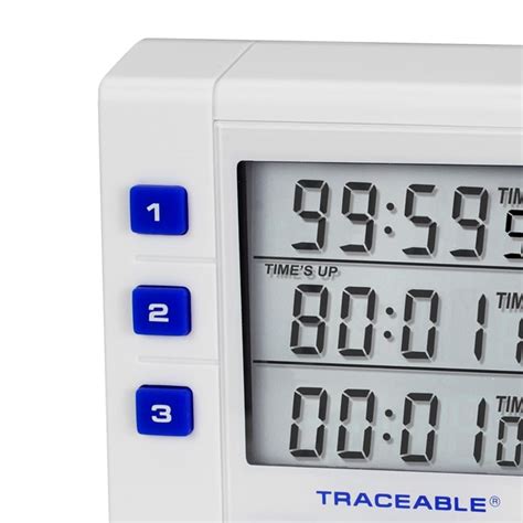 Fisherbrand Traceable Digital Three Channel Alarm Timer With Triple Line LCD Fisher Scientific