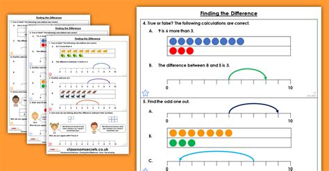 Finding The Difference Homework Extension Year 1 Addition And Subtraction Classroom Secrets