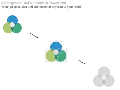 Venn Diagram For Kaizen Values Analysis Powerpoint Slides