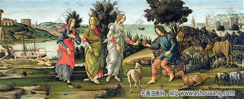 波提切利油画高清图片26下载 名画油画网