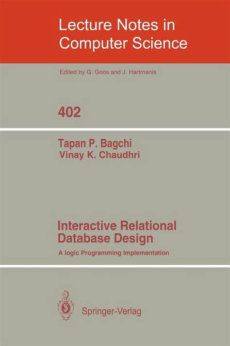 Lecture Notes In Computer Science Interactive Relational Database Design A Logic Programming