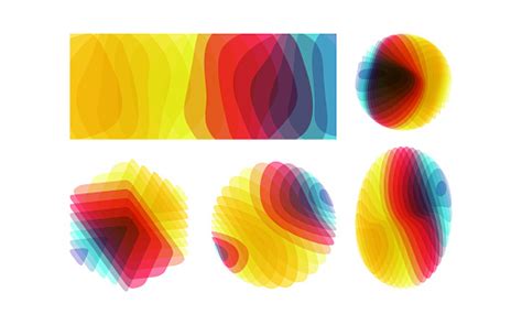 동적 효과와 추상 물결 모양의 배경 다양한 겹치는 요소 집합입니다 모바일 앱 및 웹용 최신 화면 디자인 브로셔 배너 전단지 또는 프레젠테이션을 위한 3d 벡터 그림입니다 0