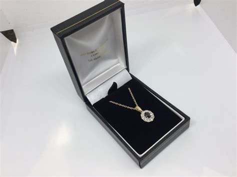 Carat Yellow Gold Ruby And Diamond Pendant And Chain Aylesbury Bullion