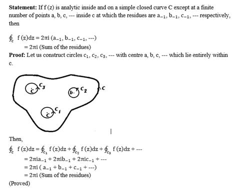State And Prove Cauchys Residue Theorem Mmr Cse