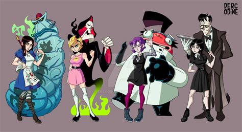 Alice X Mandy X Gaz X Wednesday By Percodine On Deviantart