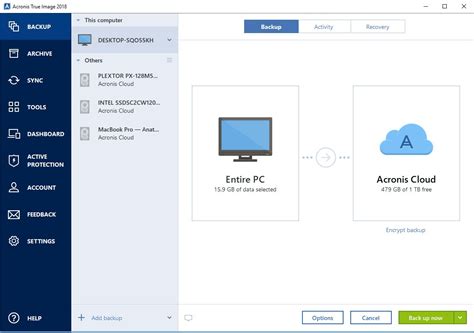 Acronis True Image 2018 Review Powerful Personal Backup Utility In The