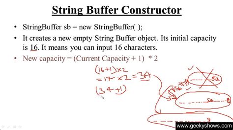 273 stringbuffer constructor empty object in java programming hindi